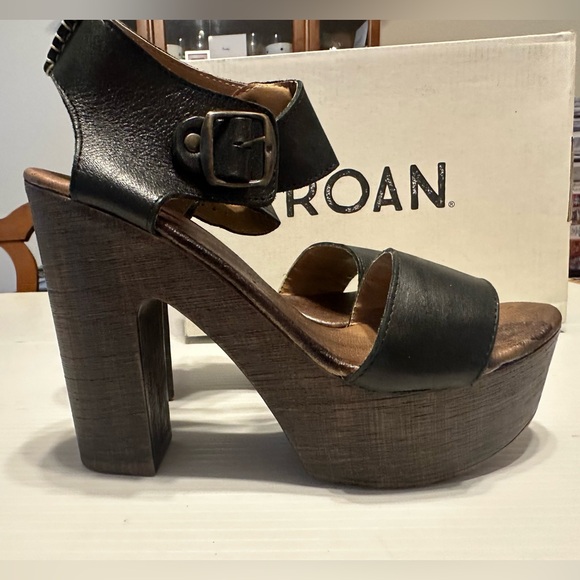 ROAN | Shoes | Roan Paisley Rustic Black Platform Sandals | Poshmark